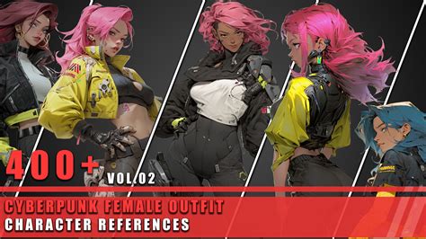 Artstation 400 Cyberpunk Female Outfit Character References Vol 02 Artworks