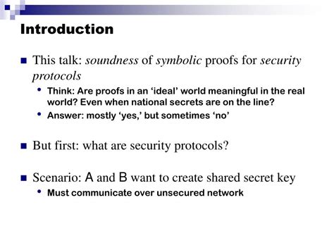 Ppt Proving Security Protocols Correct— Correctly Powerpoint Presentation Id3367790