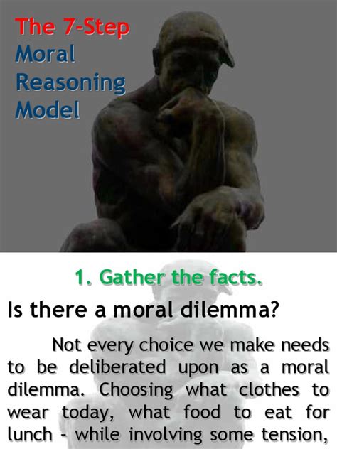 The 7 Step Moral Reasoning Model 2 Argument Logical Consequence