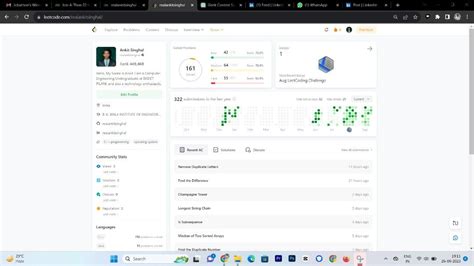 day 1 of 365 days coding challenge ankit singhal posted on the topic linkedin