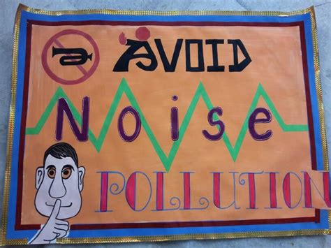 Noise Pollution Posters With Slogan
