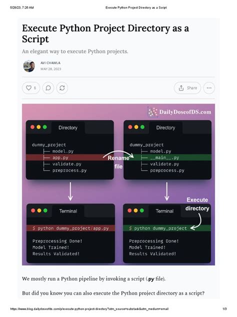 Execute Python Project Directory As A Script Pdf