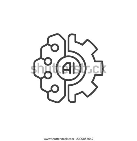 Gear Ai Brain Vector Artificial Intelligence Stock Vector Royalty Free 2300856049 Shutterstock