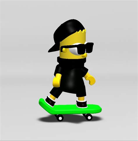 Free Stl File Bart Simpson 🦸 ・3d Printable Object To Download・cults