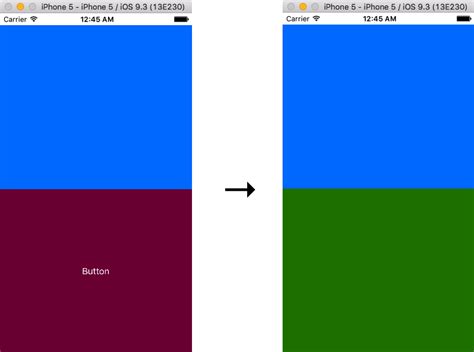 Ios Container View Segue To Same Size View Controller Stack Overflow