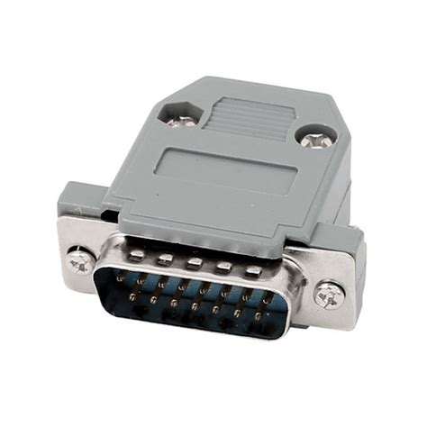 Conector Db15 Hembra 2 Hileras 15 Pines Con Carcasa