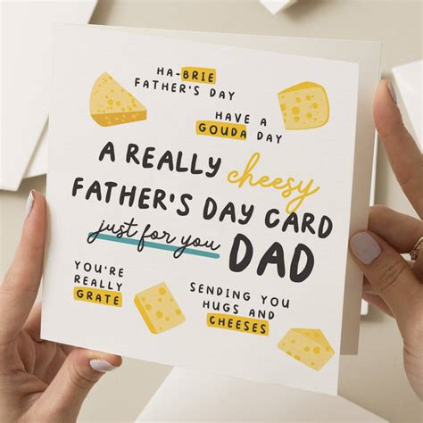 Cheesy Fathers Day Card By Paper Scene