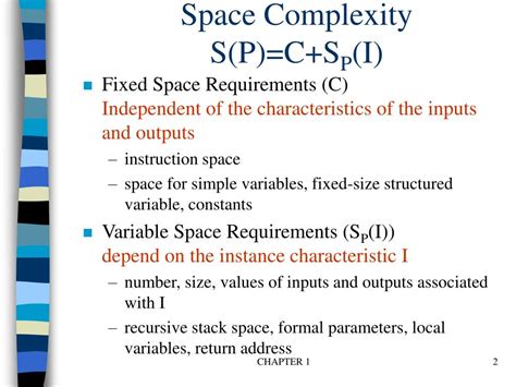 PPT Space And Time Complexity In Chapter 1 PowerPoint Presentation Free Download ID 525821