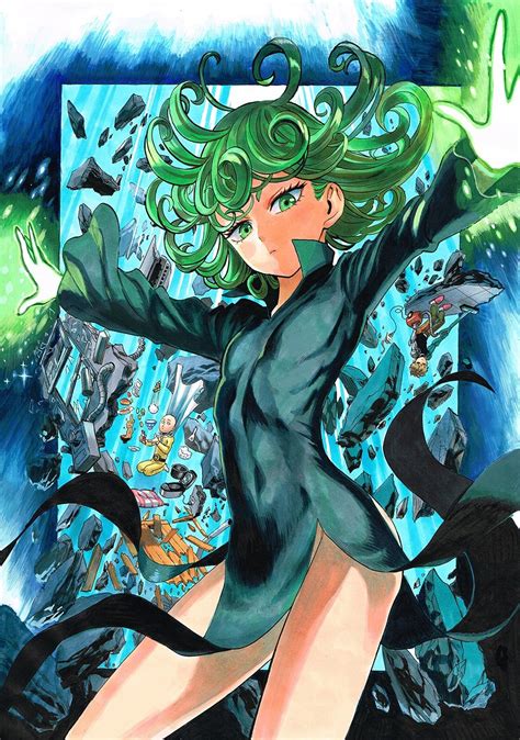 Genos Tatsumaki Zerochan Anime Image Board