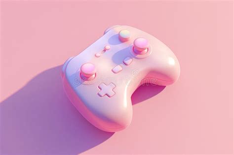 3d Joystick Controller Gamepad For Videogames On Pastel Background Gameplay Symbol 3d Render
