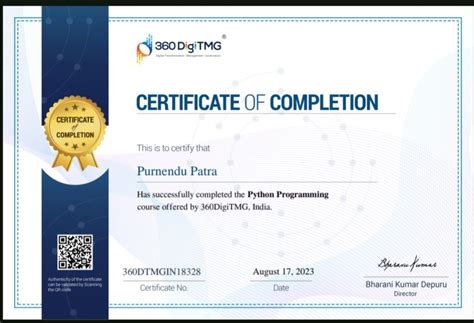 purnendu patra on linkedin i am happy to share that i have obtained python programming certificate…