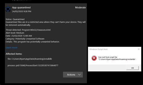 how can i get rid of this pop up cannot find script file microsoft community
