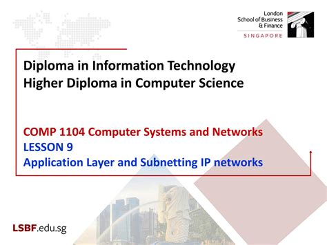 Solution Application Layer And Subnetting Ip Networks Comp 1104 Computer Systems And Networks