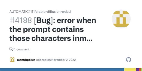 Bug Error When The Prompt Contains Those Characters Inm That Order · Issue 4188