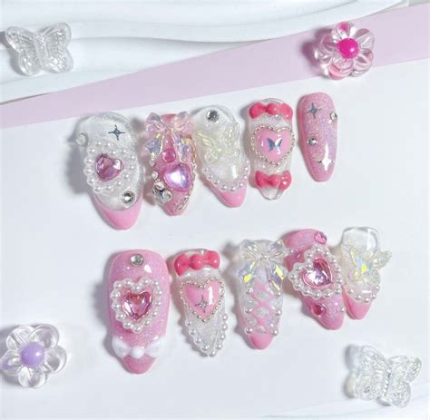 Pin By Zuza Dutka On •nails• Kawaii Nails Cute Pink Nails Really