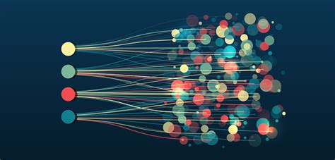 어두운 배경에서 많은 양의 데이터를 정렬합니다 빅 데이터 시각화 미래 지향적 인 네트워크 또는 비즈니스 분석 정보의 흐름을