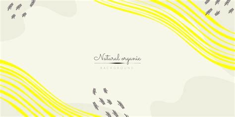 노란색 선으로 유기적 인 모양 배경 무료 벡터