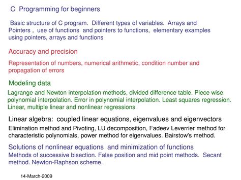 Ppt Numerical Methods And Programming Powerpoint Presentation Free
