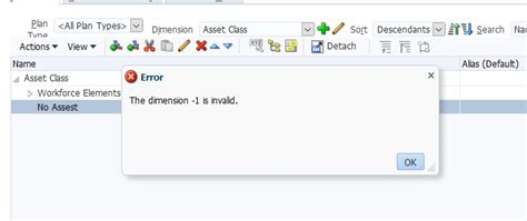 error that appears in planning get stored oracle forums