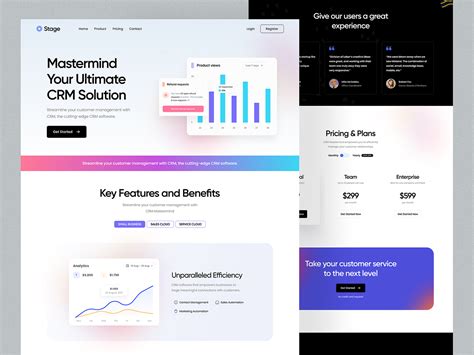 Crm Saas Website Design On Behance