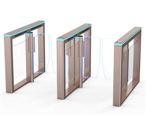 Gate Flap Barrier Face Recognition And Thermal Detection Access Control