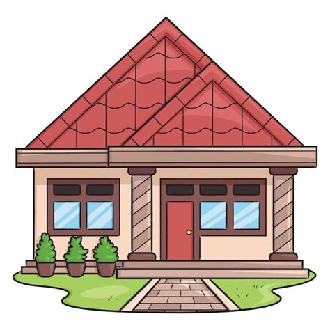 Premium Vector House Cartoon
