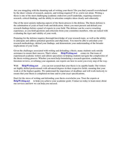 Questions Asked In Thesis Defense Pdf Thesis Cognition