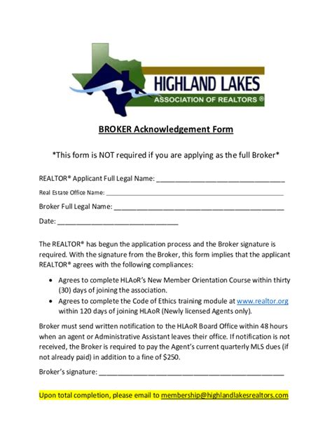 Fillable Online Free 52 Acknowledgement Forms In Pdf Ms Word Excelfree