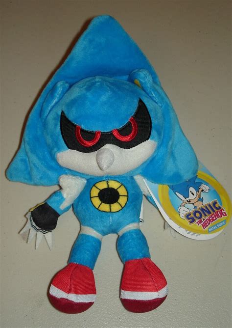Sonic the Hedgehog 9" Classic Metal Sonic Plush Figure Jakks Pacific ...