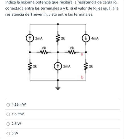 solved indicates the maximum power that the load resistance