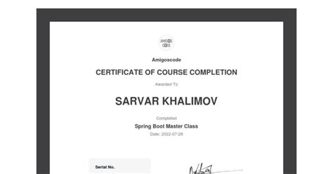 Springframework Springboot Java Sarvar Khalimov