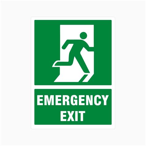 Emergency Exit Signs Australia High Quality Materials Get Signs Get Signs