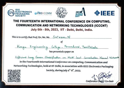 Presented A Paper On Efficient Lung Cancer Classification Using Multi Level Convolutional