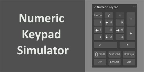 numeric keypad simulator blender market