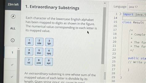 23 M Left 1 Extraordinary Substrings Each StudyX