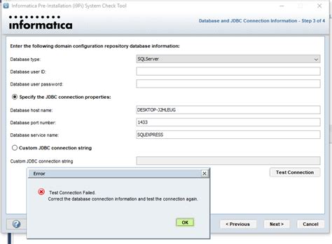 Informatica Installation Using Sql Server Databasewindows