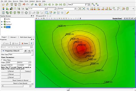 is it possible to add labels to contour lines paraview support