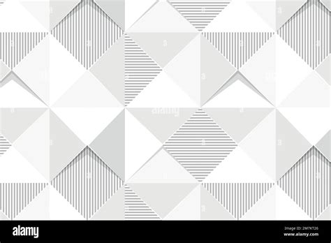 Seamless White Geometric Triangle Patterned Background Design Resource