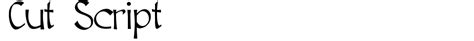 Cut Script Font Download