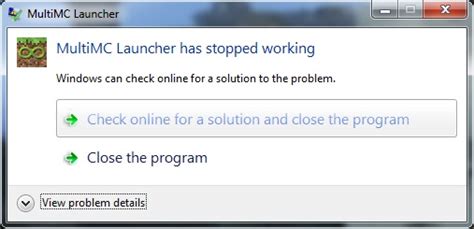 Have Problem Run Multimc On Windows 7 Professional Issue 2040 MultiMC Launcher GitHub