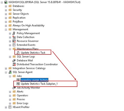 Sql Server Update Statistics Using Database Maintenance Plans