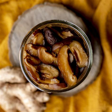 Soy Marinated Shiitake Mushrooms Peak To Plate