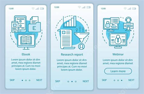 Onboarding Mobile App Template With Ux Illustrations And Turquoise Color Scheme Vector