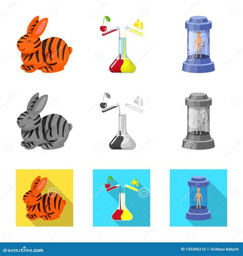 Vector Design Of Test And Synthetic Sign Collection Of Test And Laboratory Vector Icon For