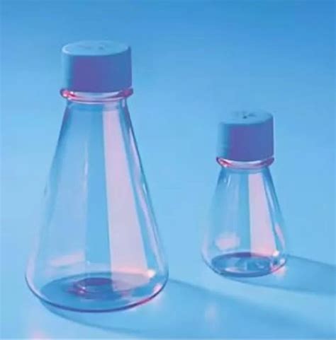 Glass Conical Sterile Erlenmeyer Cell Culture Flask Flat Base For Chemical Laboratory 250 Ml