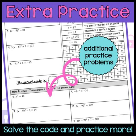 Solving Quadratic Equations By Square Root Method Worksheets Secret