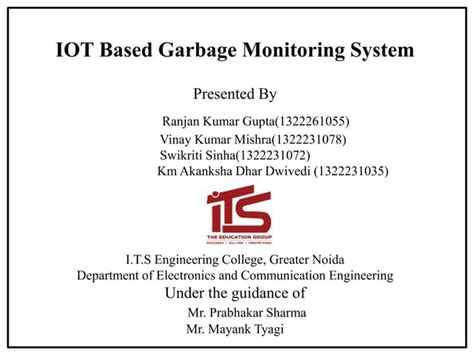 Iot Based Garbage Monitoring System Ppt Pptx Programming Languages Computing