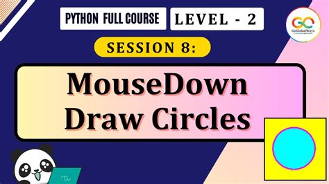 Pygame Tutorial Mousedown Draw Circles Bring Your Game To Life