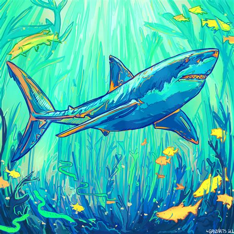 Artstation White Shark