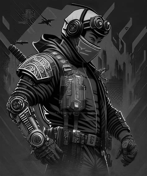 Tech Assassin Fighter Shadowy Soldier Concept Japa By Sytacdesign On